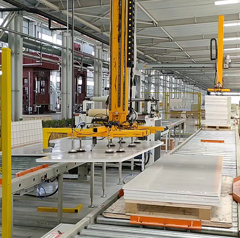 Sheet loading and unloading production line - Automatic Truss ...